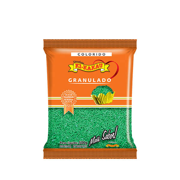 Granulado Verde 12x500g - Chocolates Ki-Kakau - Veja nosso catálogo